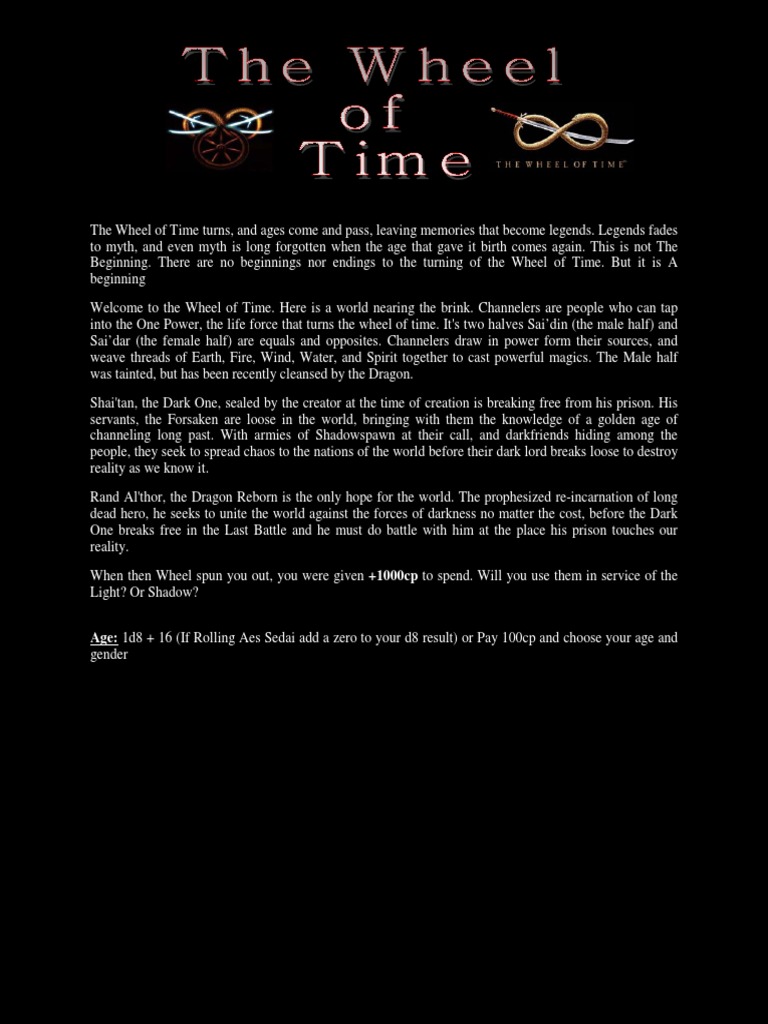Wheel of Time JumpChain | PDF | The Wheel Of Time | Jewelry