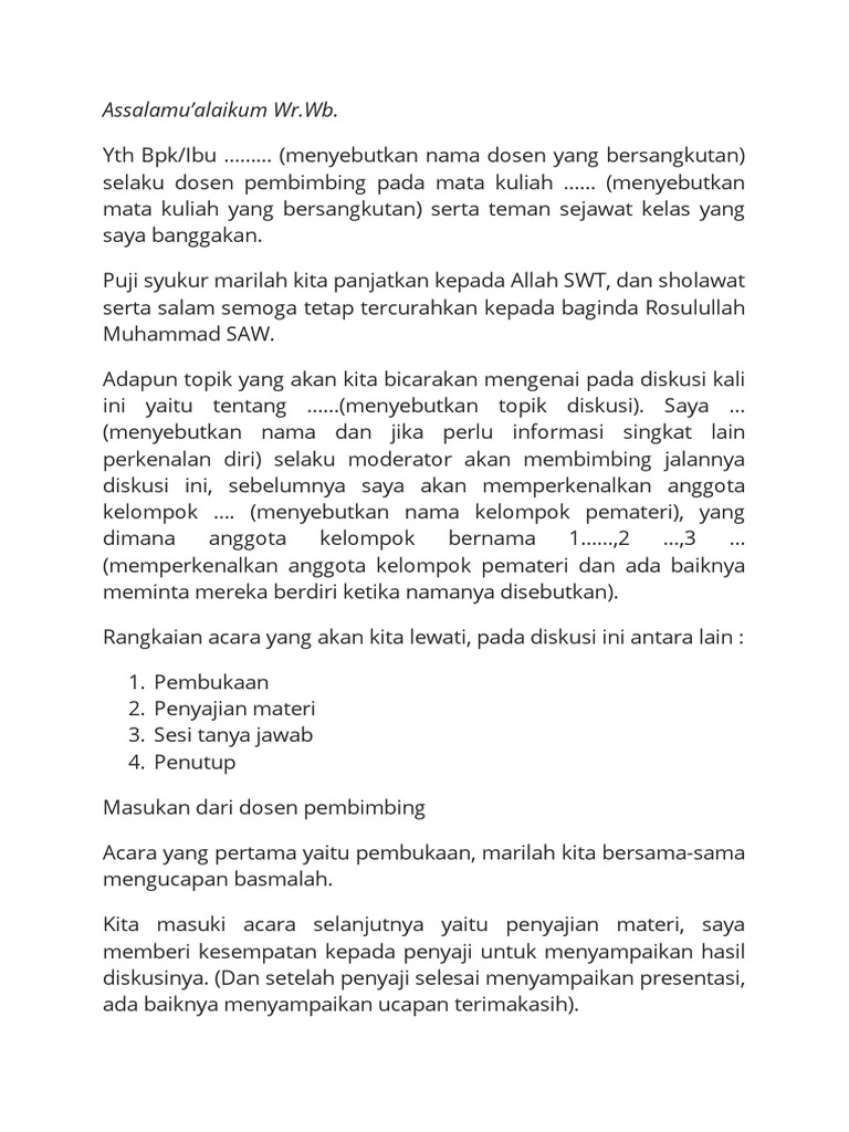 Teks Moderator | PDF