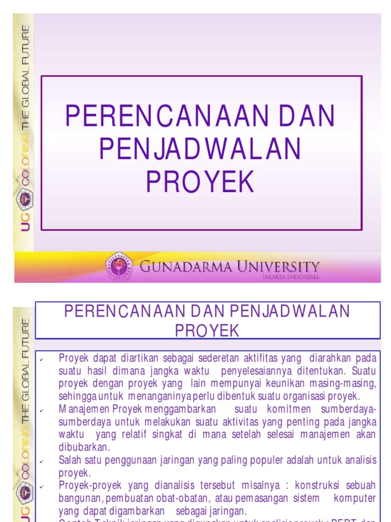 Perencanaan Dan Penjadwalan Proyek | PDF