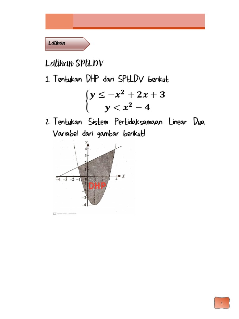 Latihan SPTLDV Kuadrat-Kuadrat | PDF | Sains & Matematika | Komputer