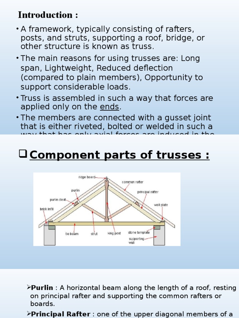 Types of Trusses | PDF | Truss | Bridge
