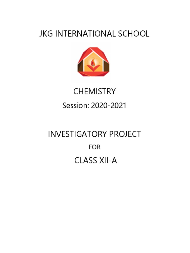 Investigatory Project For Class 12th Chemistry | PDF | Rust | Oxide