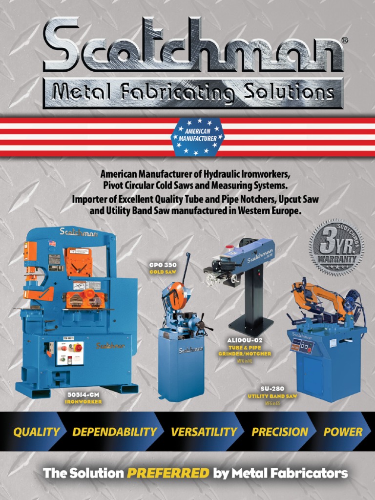 Scotchman Catalog | PDF | Sheet Metal | Horsepower