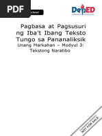 Q3 G11 Pagbasa at Pagsusuri - Module 1 | PDF
