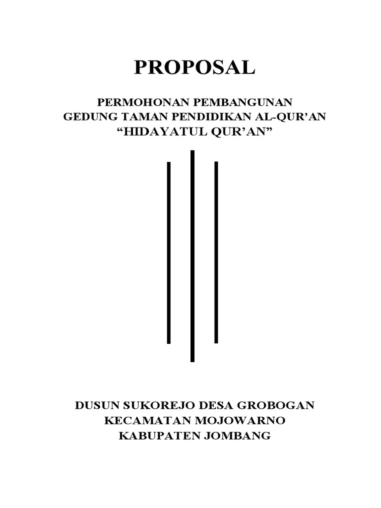PROPOSAL TPQ Sederhana DPC PPP | PDF