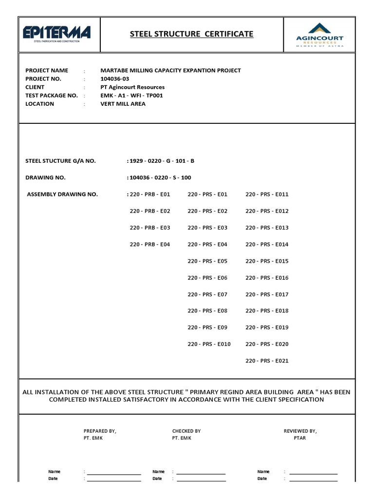 Inspeksi - Steel Structure | PDF | Nondestructive Testing | Welding