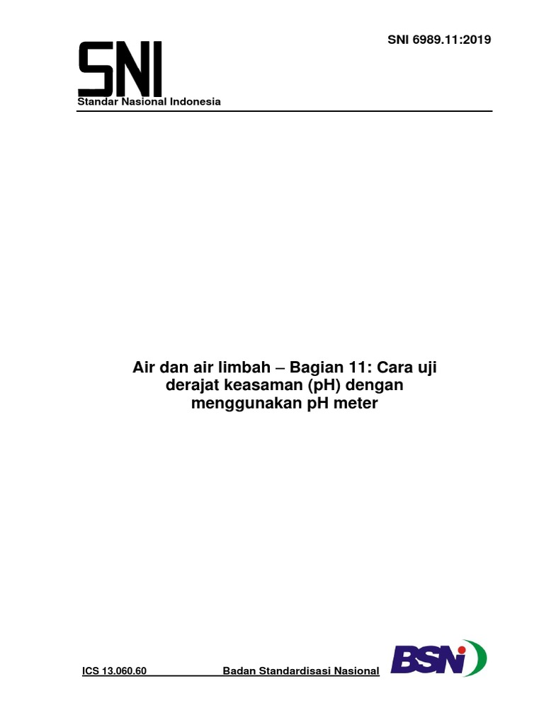SNI 6989.11 2019 PH | PDF
