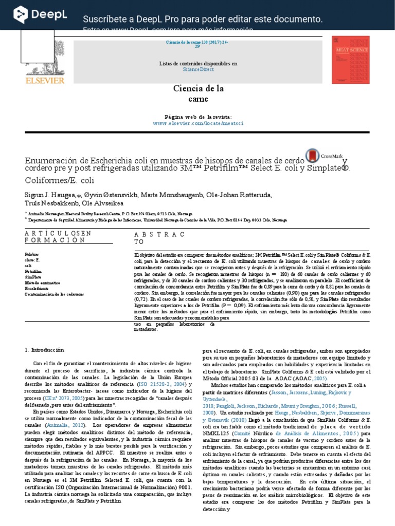 1 - 3M™ Petrifilm™ Select E. Coli and Simplate® ES | PDF | Escherichia ...