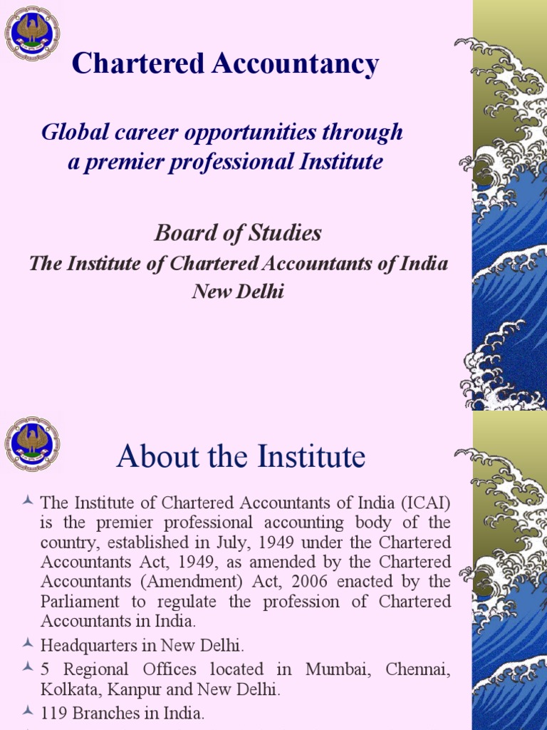 Chartered Accountacy Course Overview | PDF | Accounting | Accountant
