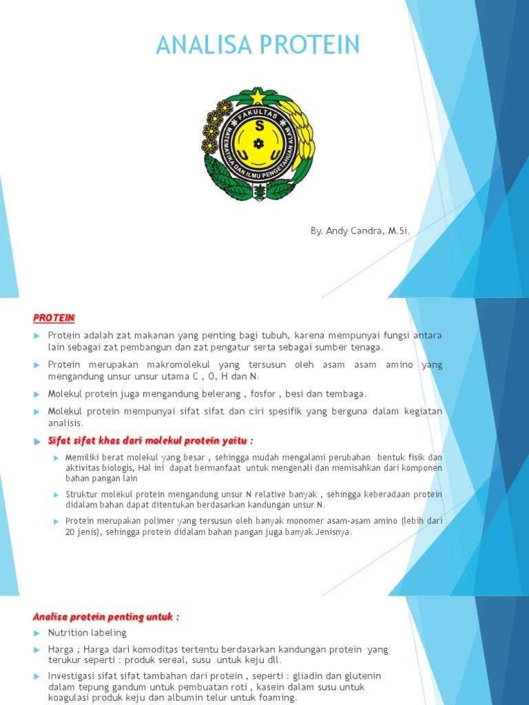 Analisis Protein dalam Bahan Pangan | PDF