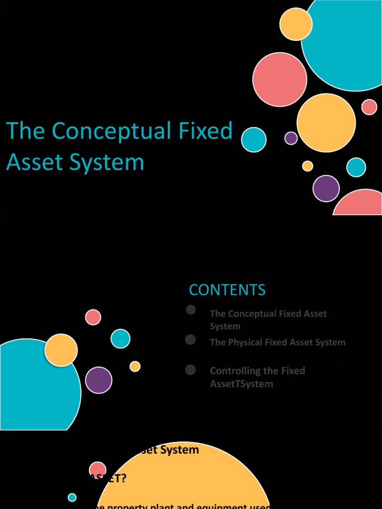 An Overview of the Conceptual Fixed Asset System: Processes for ...