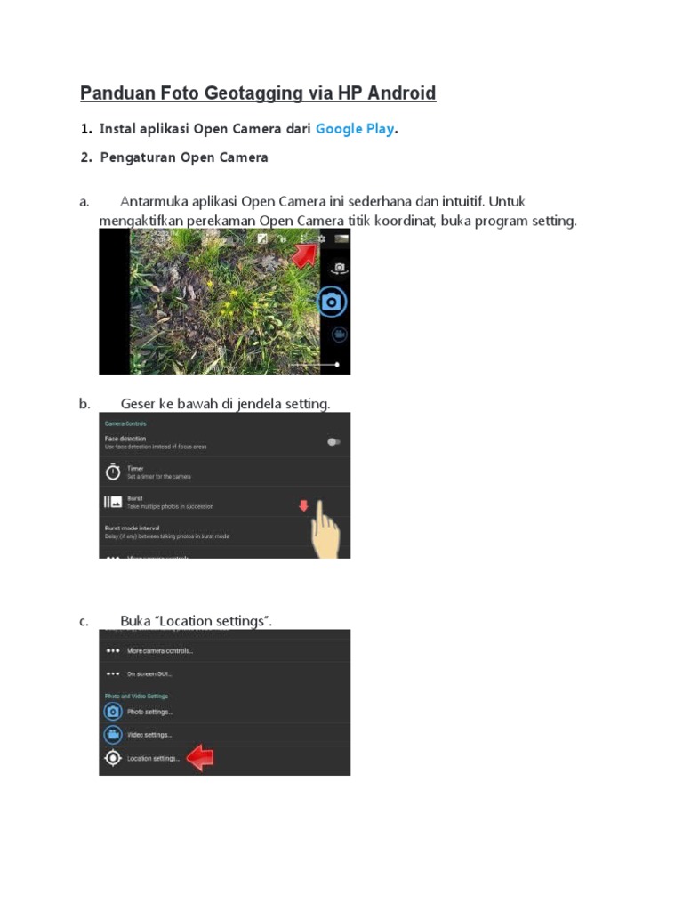 Panduan Foto Geotagging Via HP Android | PDF