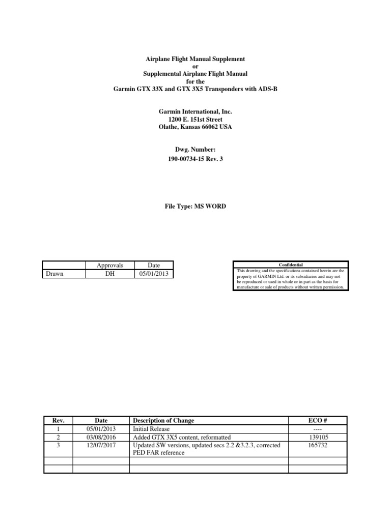 AFMS Garmin GTX 3X5 Transponders With ADS-B | PDF | Transponder ...