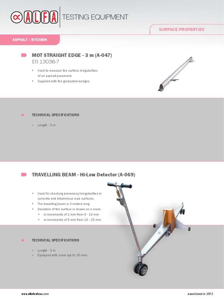 3m Road Surface Testing Equipment | PDF | Computers
