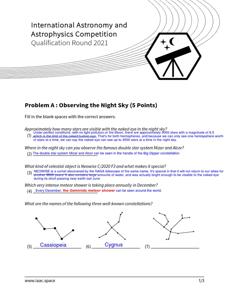 Solutions | PDF | Night Sky | Orbit
