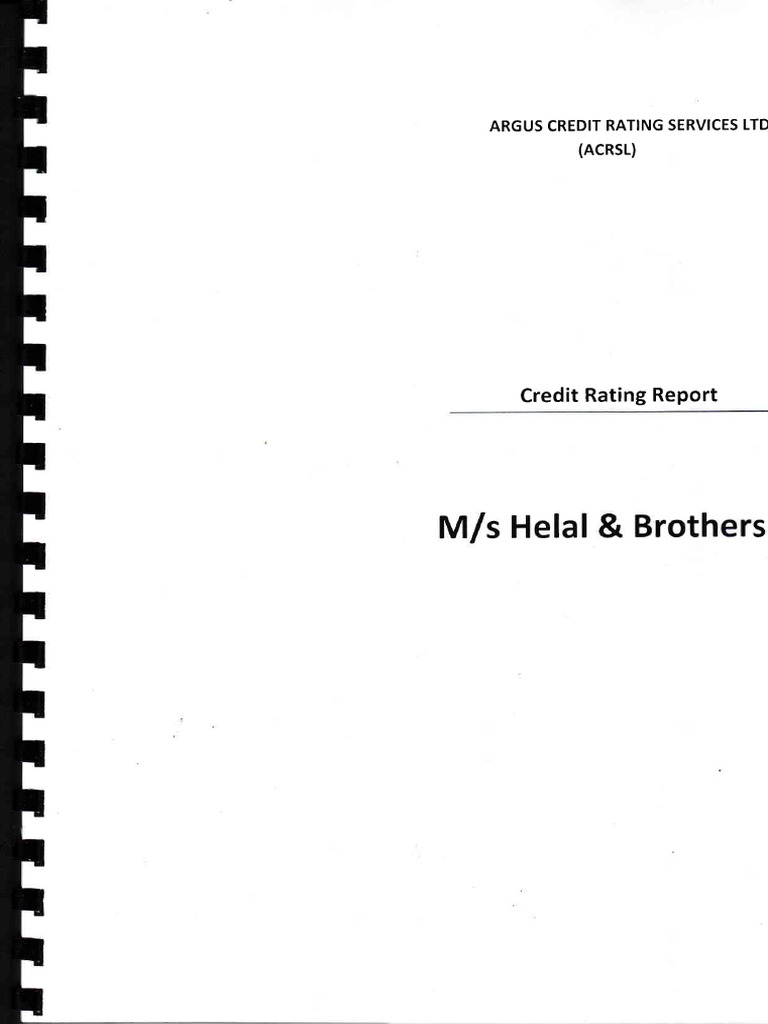 Credit Rating Report - 2021 | PDF | Securities (Finance) | Bonds (Finance)