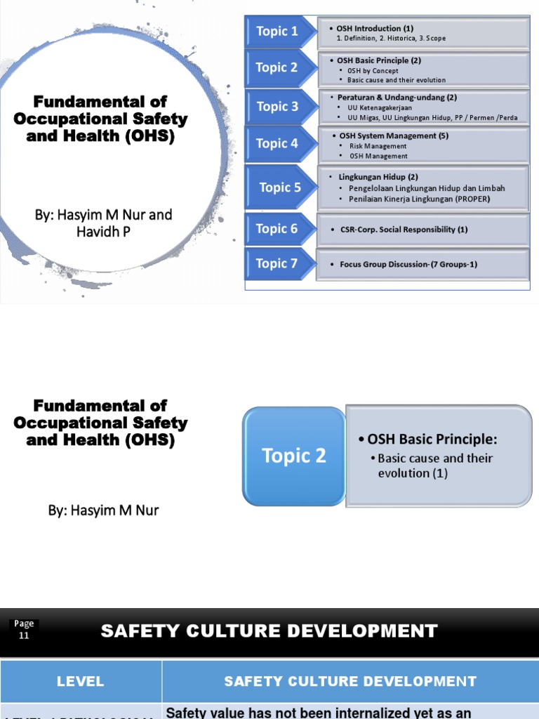 Comprehensive Guide to OSH Fundamentals | PDF | Occupational Safety And Health | Human Nature