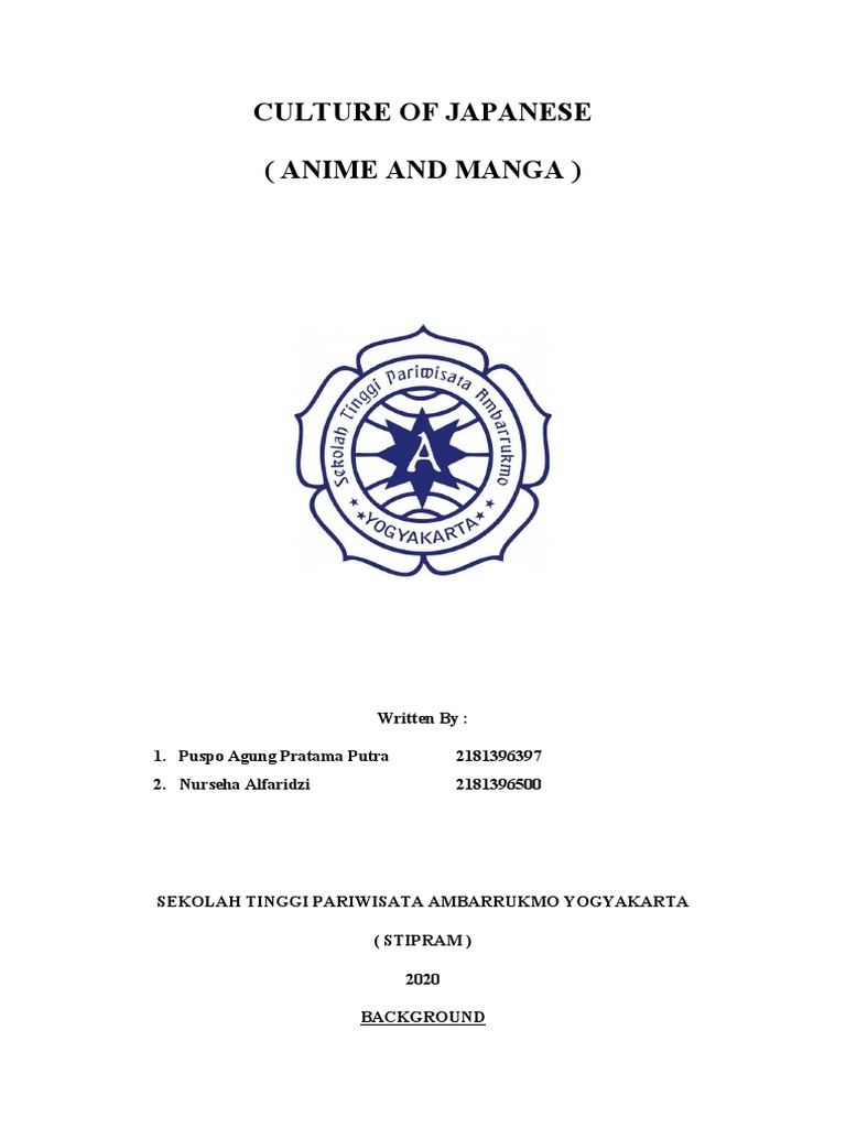 Culture of Japanese (Anime and Manga) | PDF | Manga | Anime