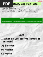 Half-Life Gizmo | PDF | Radioactive Decay | Isotope