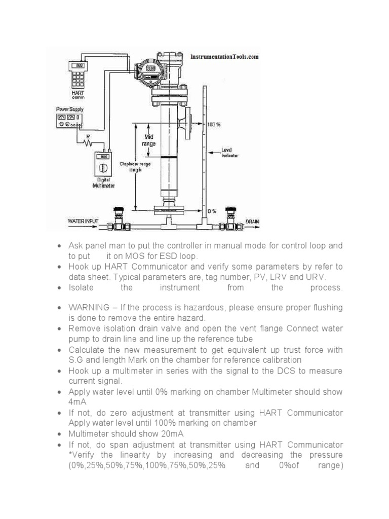 Displacer LT Calibration Procedure | PDF
