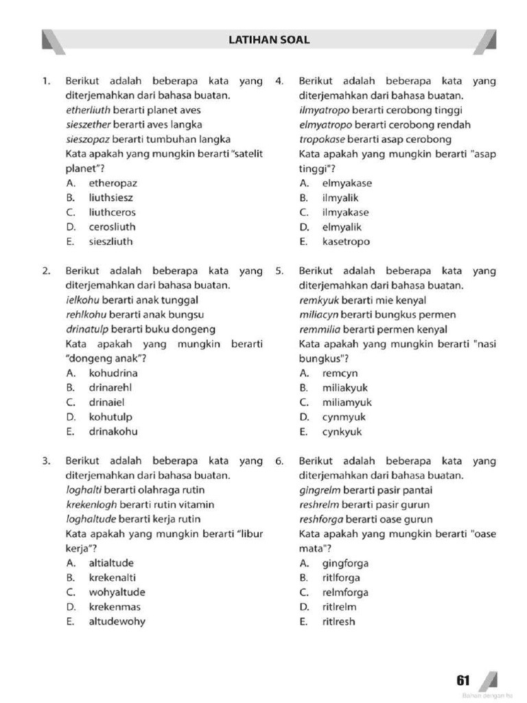 A-0493 Panda Soal Dan Pembahasan Kunjaw TPS Bahasa Panda UTBK (SFILE | PDF