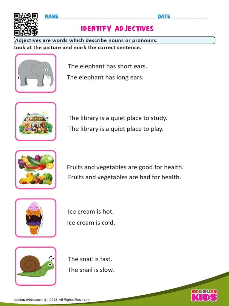 4 Identify-Adjectives | PDF