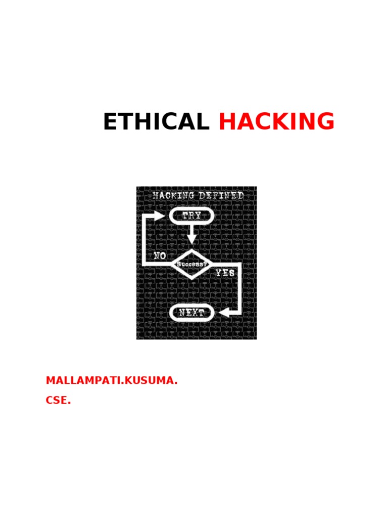 Ethical Hacking Pdf Security Hacker Password