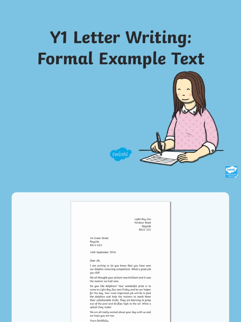 #Y1 Letter Writing Formal Example Text Powerpoint | PDF