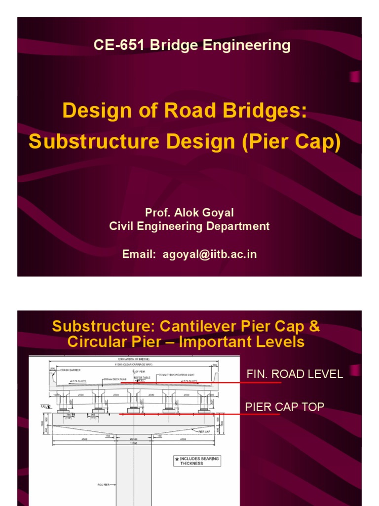 Pier Cap Design for Road Bridges | PDF | Shear Stress | Bending