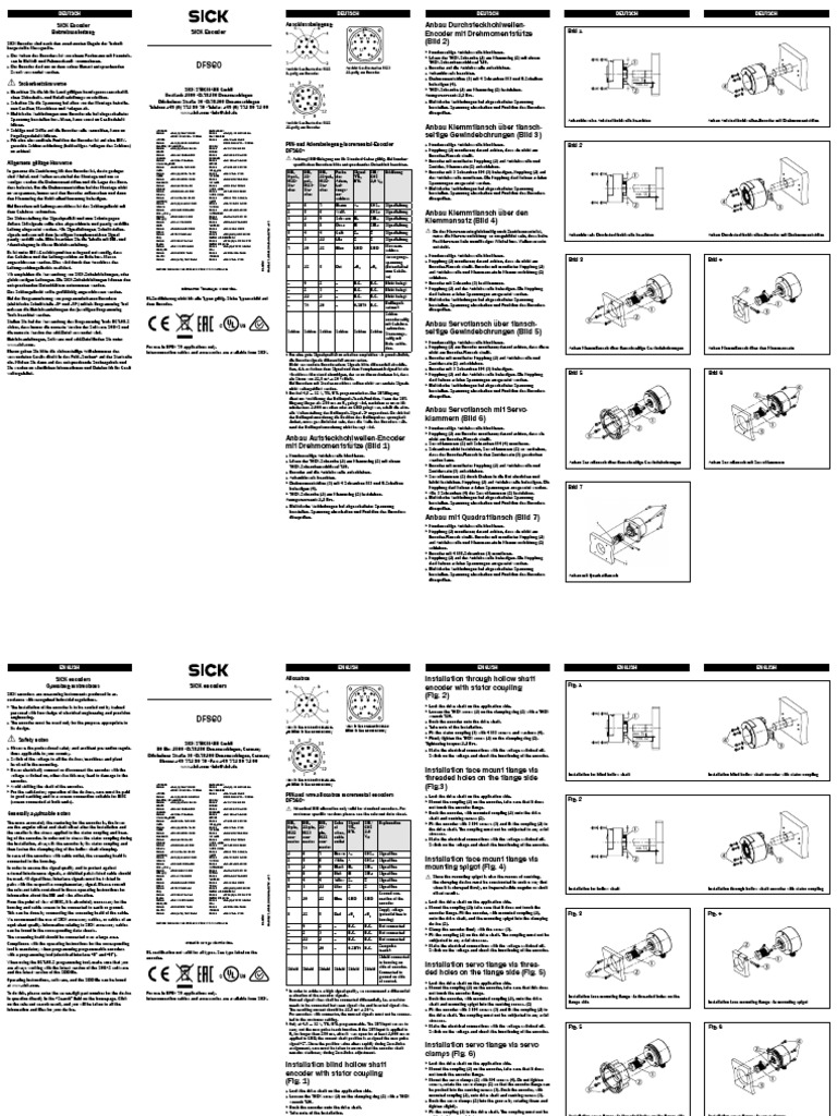 Encoder SICK Operating - Instructions - dfs60 - dfs60 | PDF