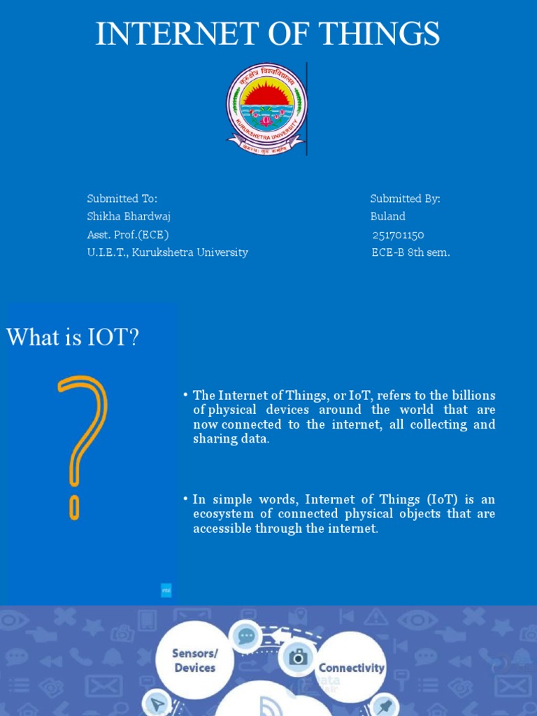 Seminar PPT On IoT | PDF