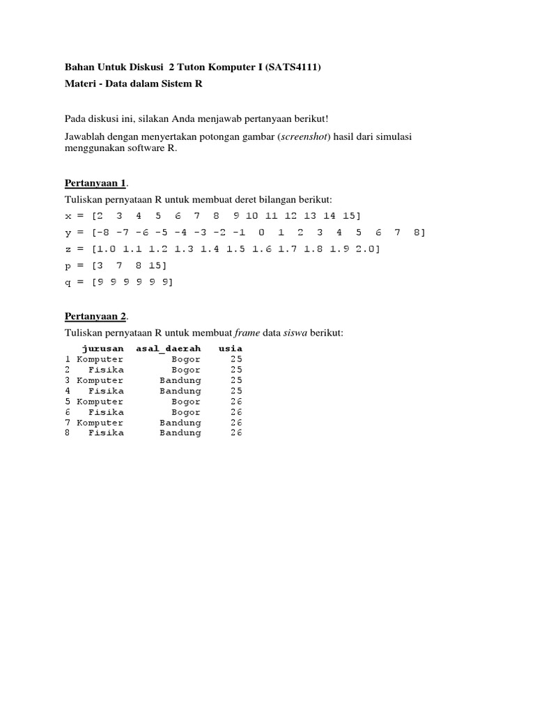 Topik Diskusi 2 | PDF