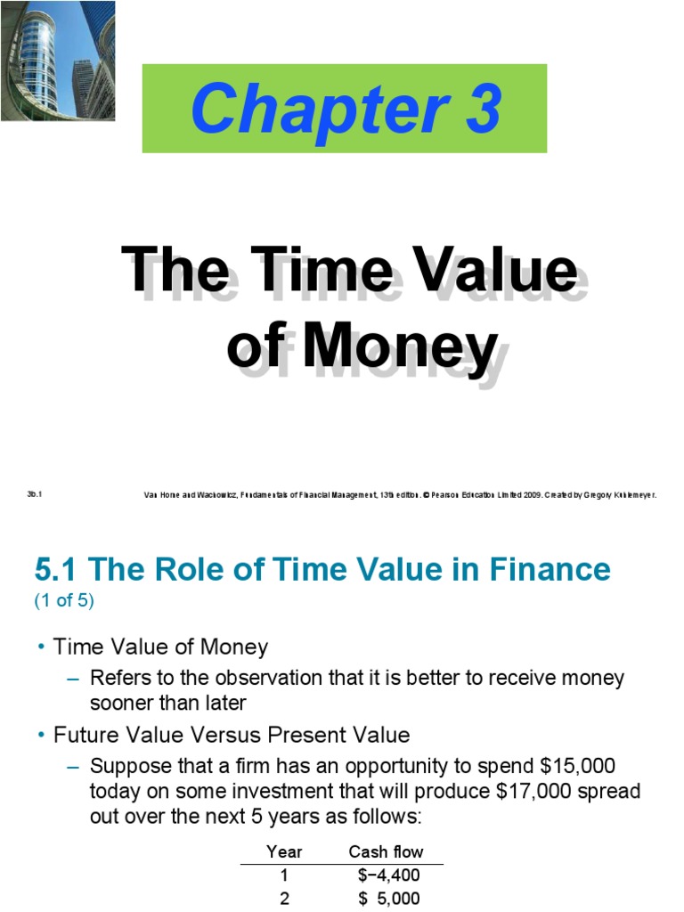 Chapter 3 Time Value of Money | PDF | Present Value | Net Present Value