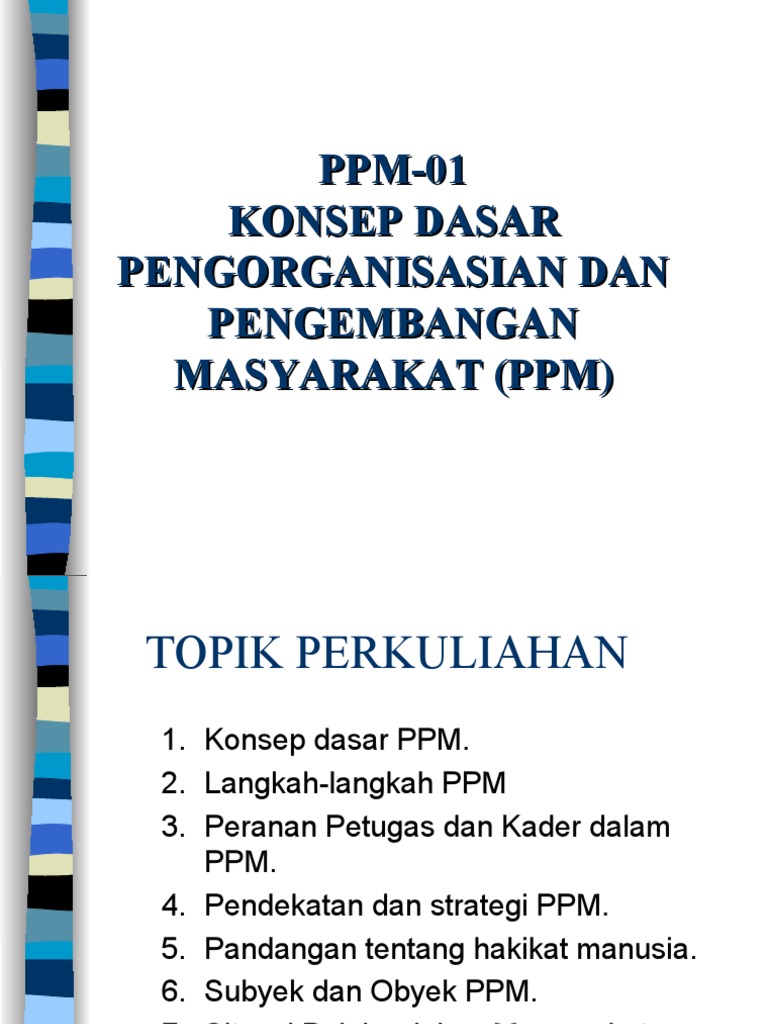 PPM 01 Konsep Dasar PPM1 | PDF