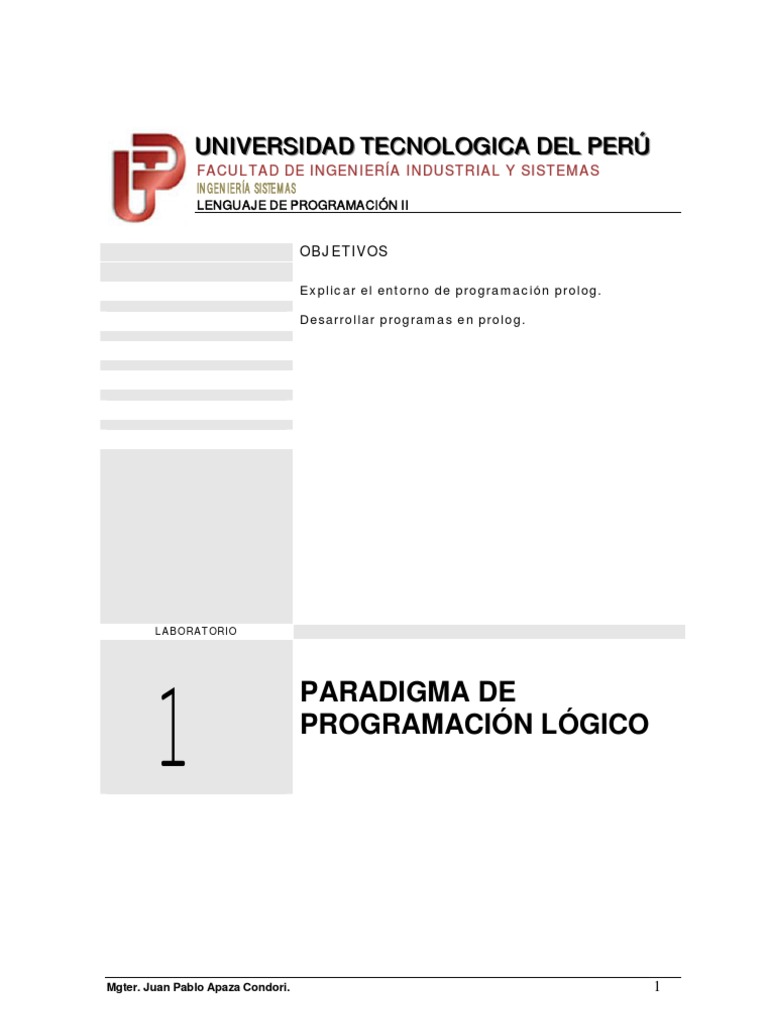 Lab Prog Logica - 01 | PDF | Programación de computadoras | Áreas de informática