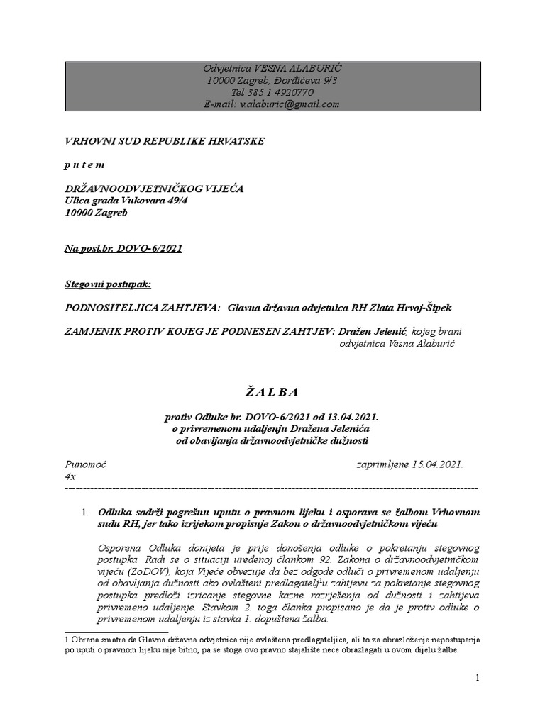 Žalba | PDF
