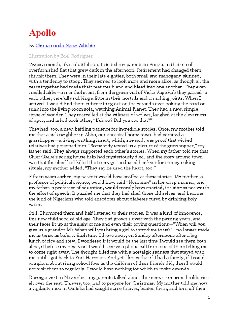 Chimamanda Ngozi Adichie | PDF | Nature