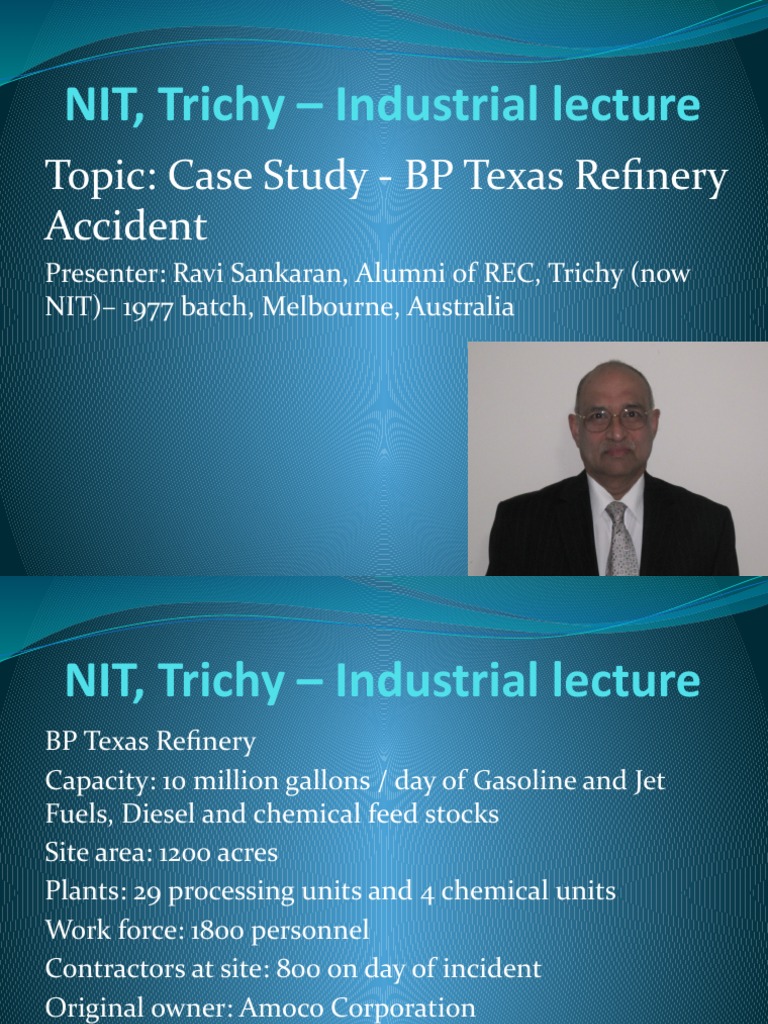 BP Texas Refinery Accident Presentation - Part 2 | PDF | Bp ...