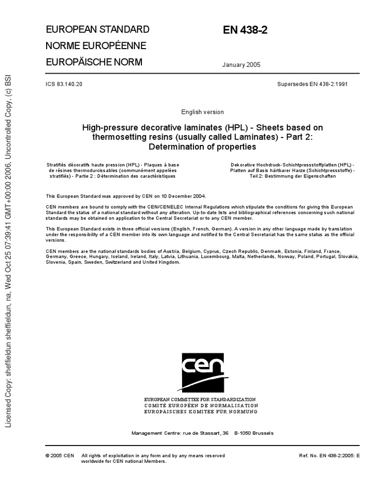 BS en 438-2-2005 | Download Free PDF | Materials | Building Engineering