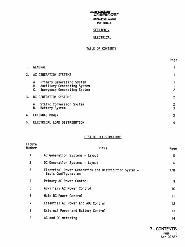 Bombardier Challenger 01 Electrical | PDF | Alternating Current ...