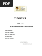 Airline Reservation System Project Documentation | PDF | Software ...