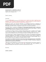 Application Letter DSWD | PDF