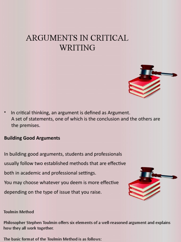 Arguments in Critical Writing | Download Free PDF | Argument | Reason