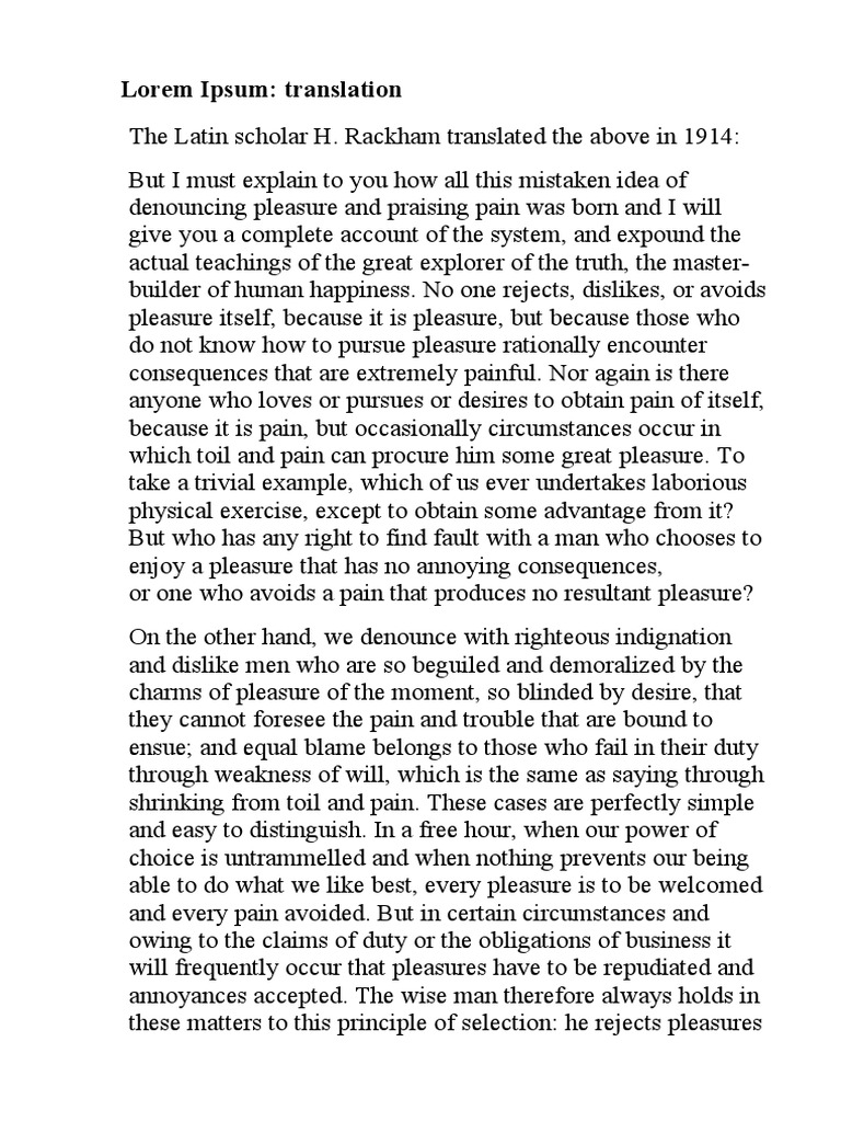 Lorem Ipsum: Translation | PDF | Computing And Information Technology