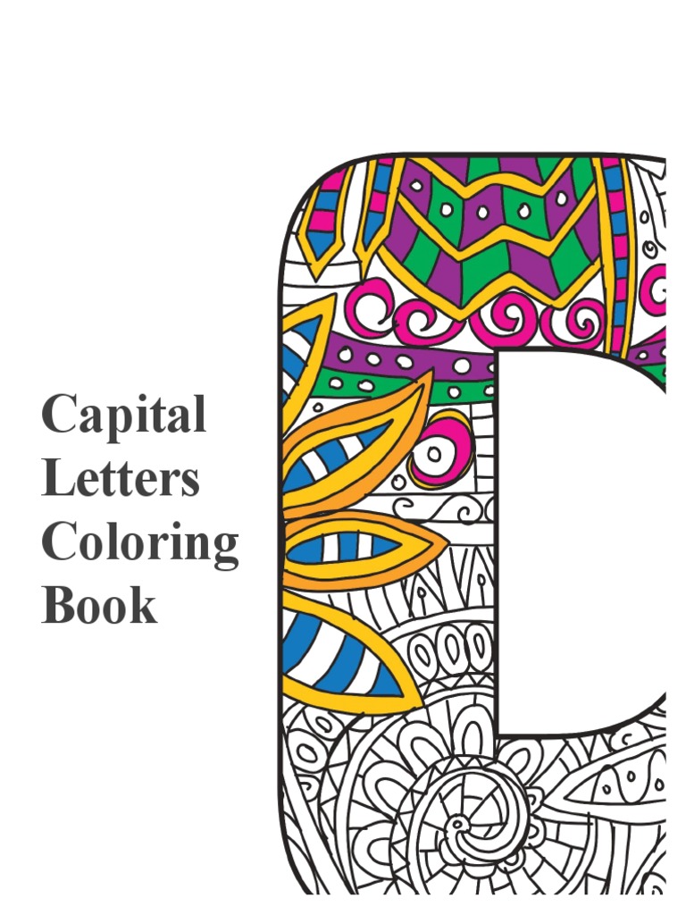 Capital Letters Coloring Book | PDF