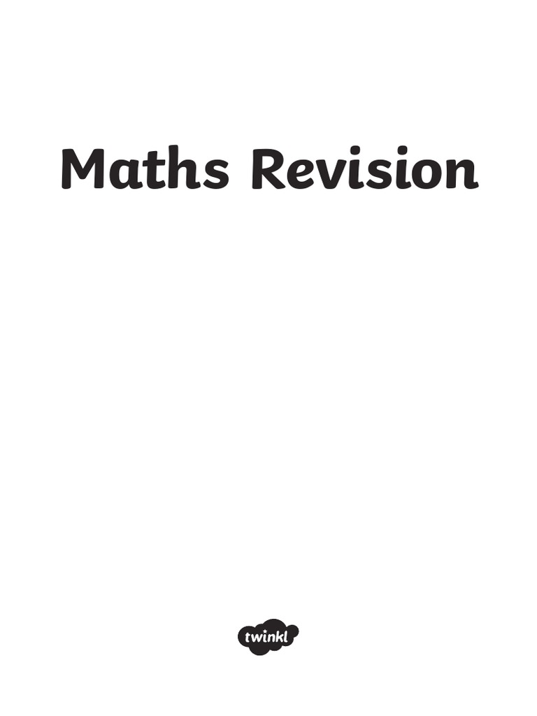Year 4 Maths Revision Booklet | PDF | Rectangle | Triangle