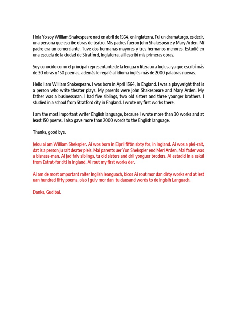 William Shakespeare biography and accomplishments | PDF