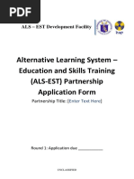 Ra 11510 Alternative Learning System Act | PDF