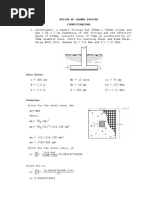 Rectangular Footing Sample Problem | PDF | Structural Load | Pressure