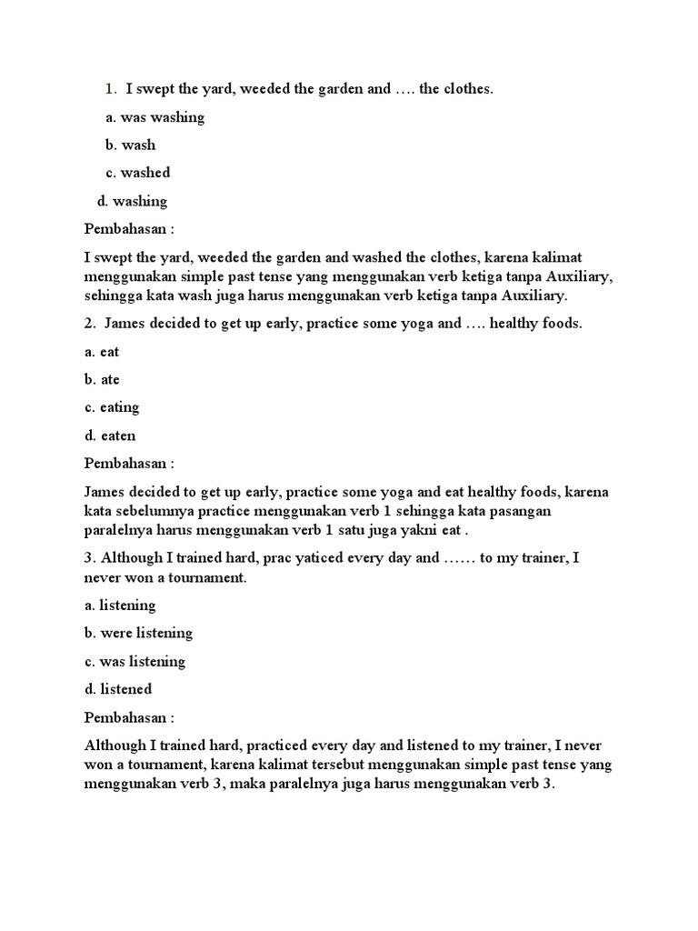 Parallel Structure | PDF | Linguistics | Syntactic Relationships